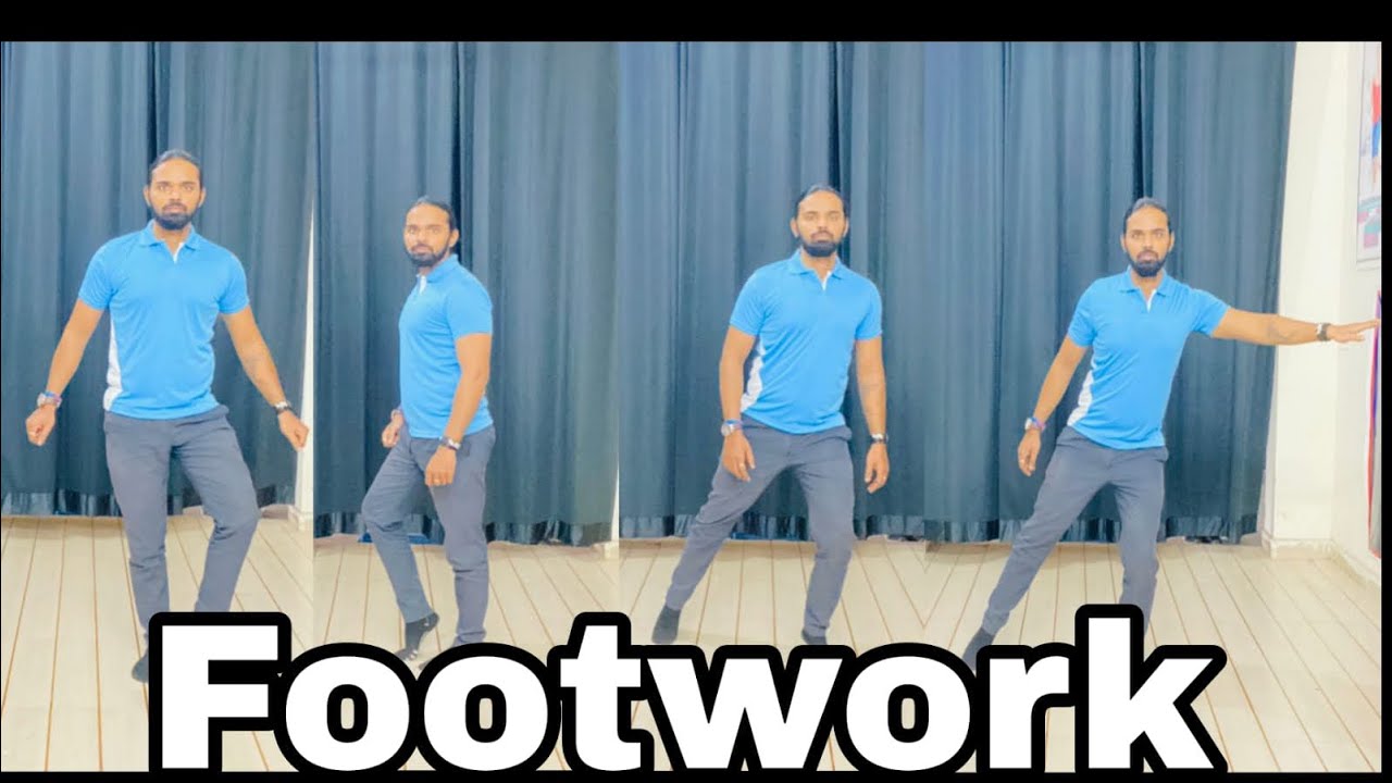 Footwork dance steps//how to do footwork//basic steps of foot work ...