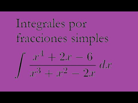 INTEGRALES POR FRACCIONES SIMPLES - YouTube