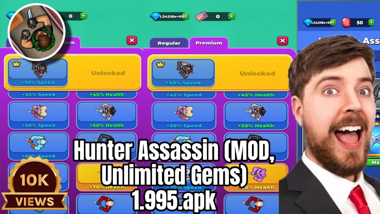 Hunter Assassin (MOD, Unlimited Gems) 1.995.apk - YouTube