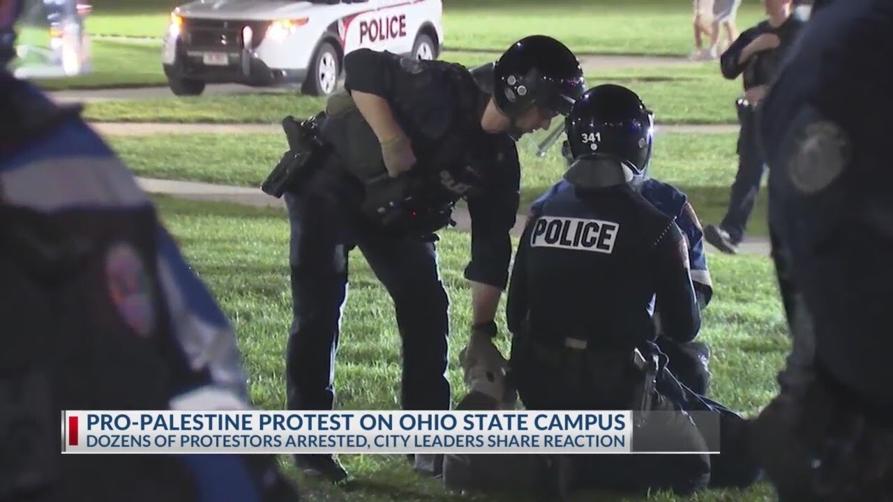 Local leaders react to pro-Palestine protest on Ohio State campus - YouTube