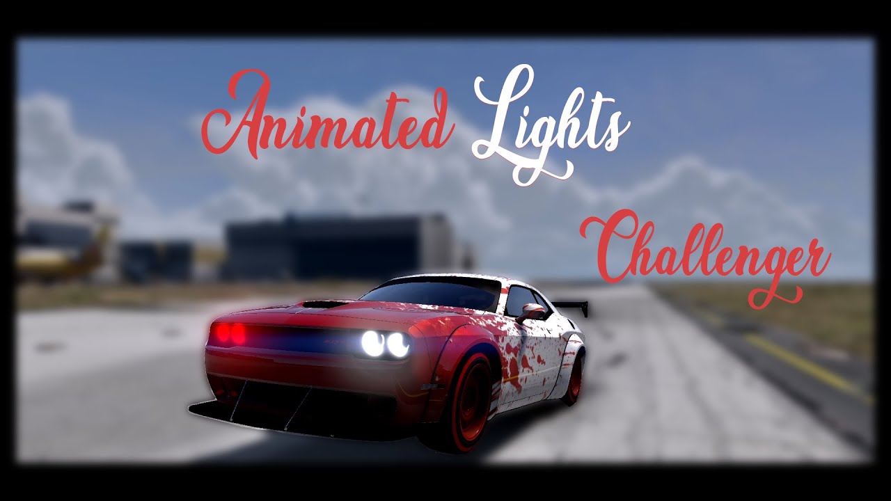 Hellcat Challenger Widebody | Animated HeadLight | 4k Liveries | - YouTube