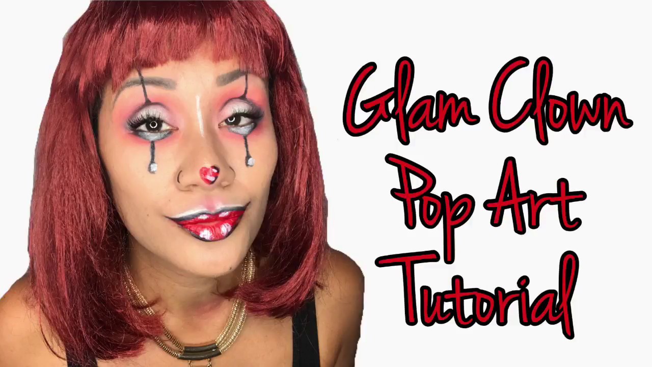 Glam Clown Makeup Tutorial - YouTube