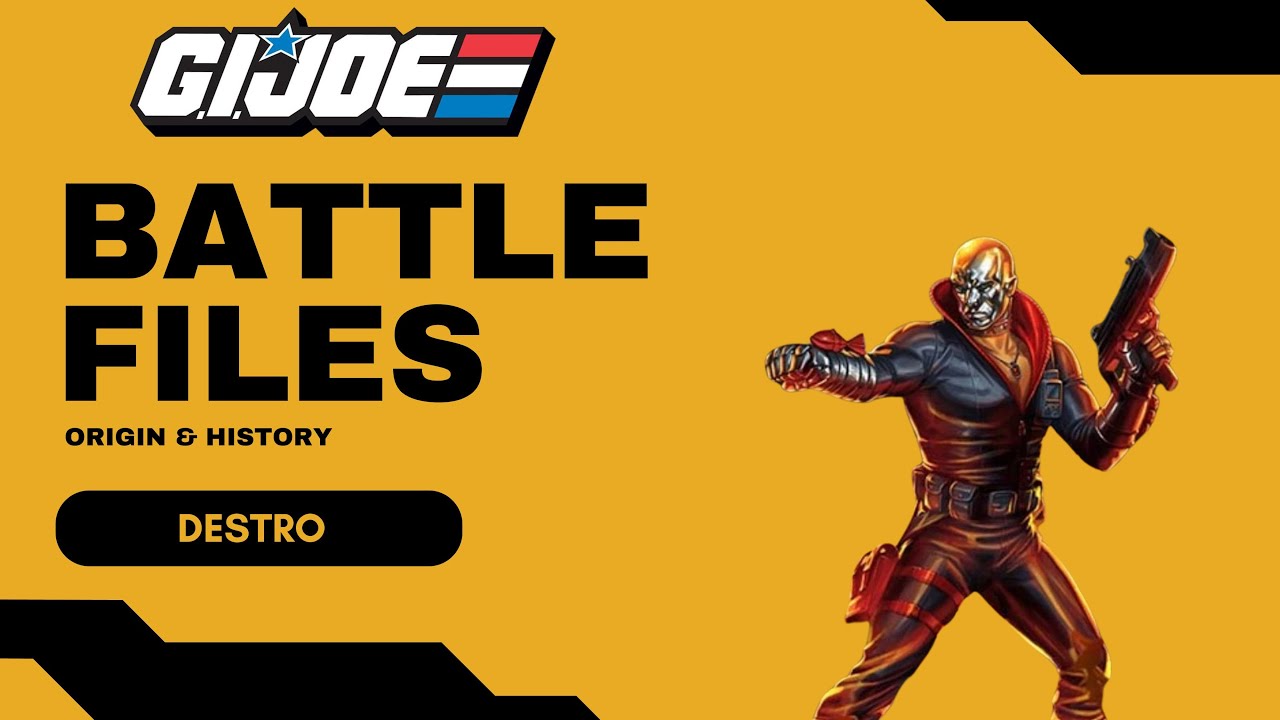 Know Your Cobra: G.I. Joe Battle Files – Destro Origin & History ...