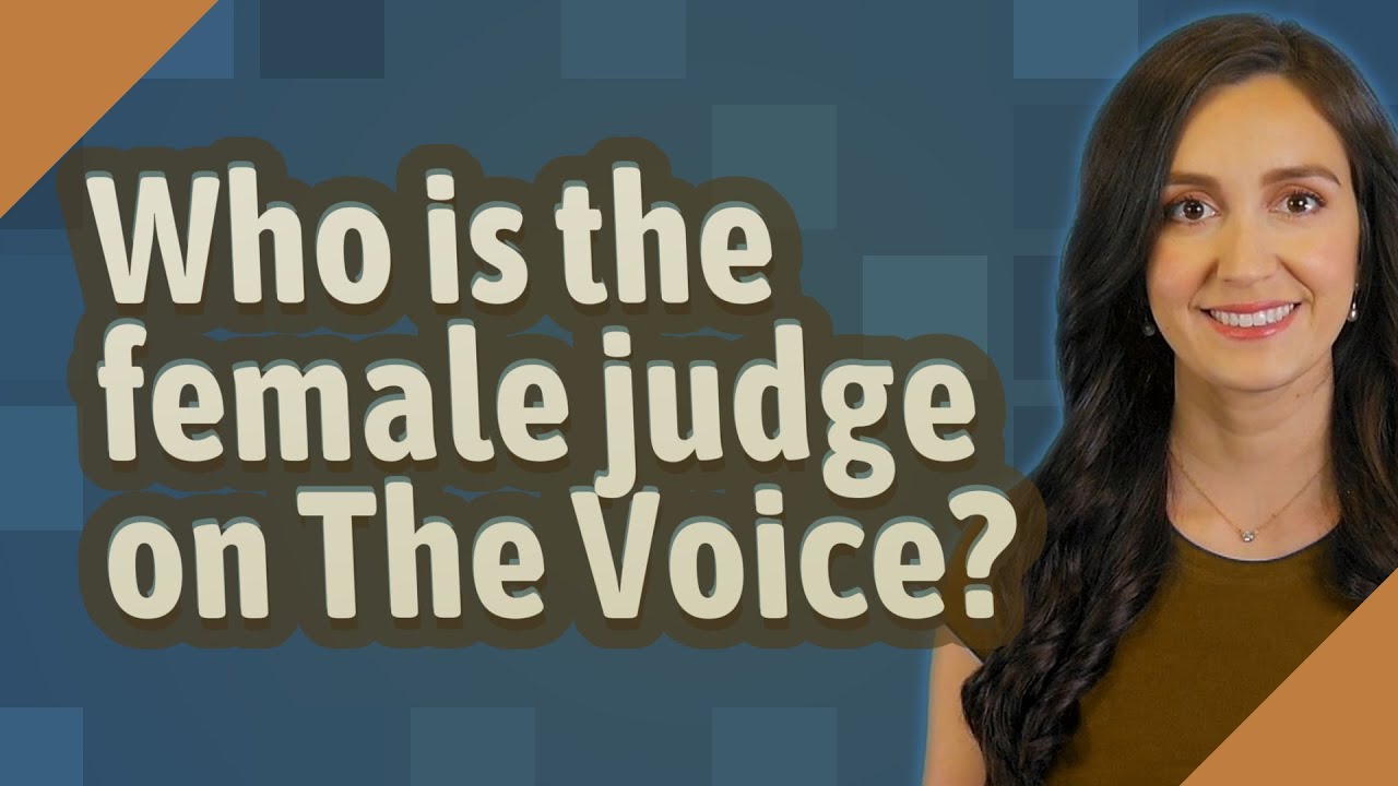 Who is the female judge on The Voice? - YouTube