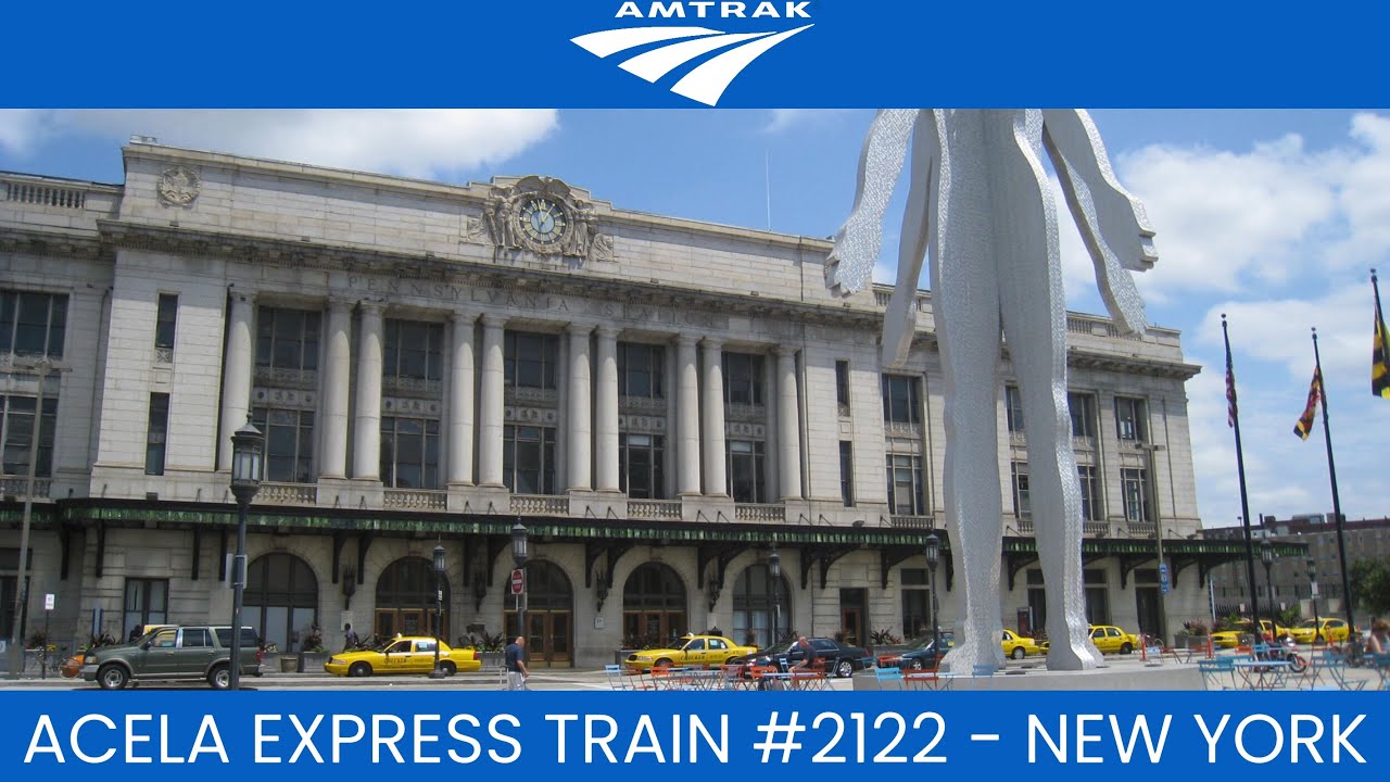 Amtrak Acela Express Train 2122 to New York Boarding Call Announcements ...