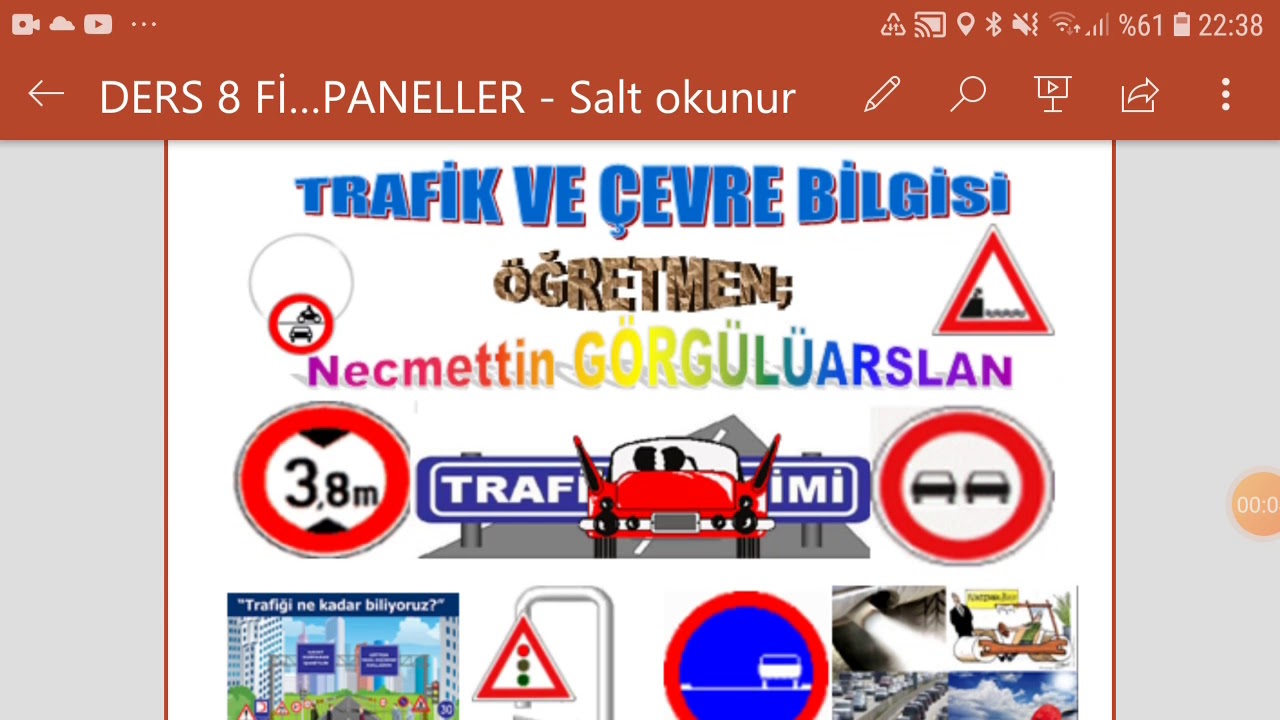 trafikdersi-22 figür ve paneller - YouTube