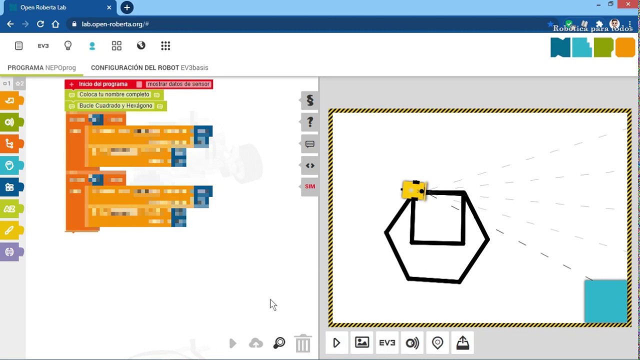 06 Bucle, formando figuras geométricas - Robótica para todos, con Open ...