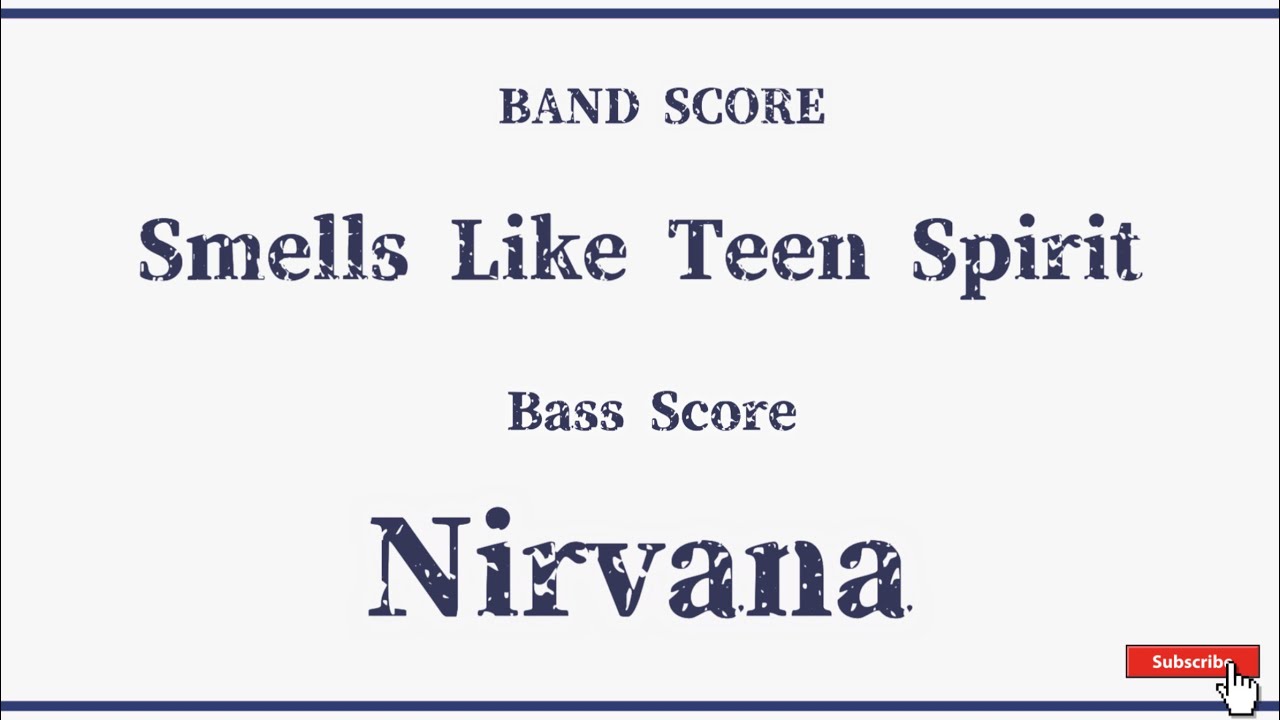 【Nirvana】Bass Score『Smells Like Teen Spirit』Bass Tab！ - YouTube