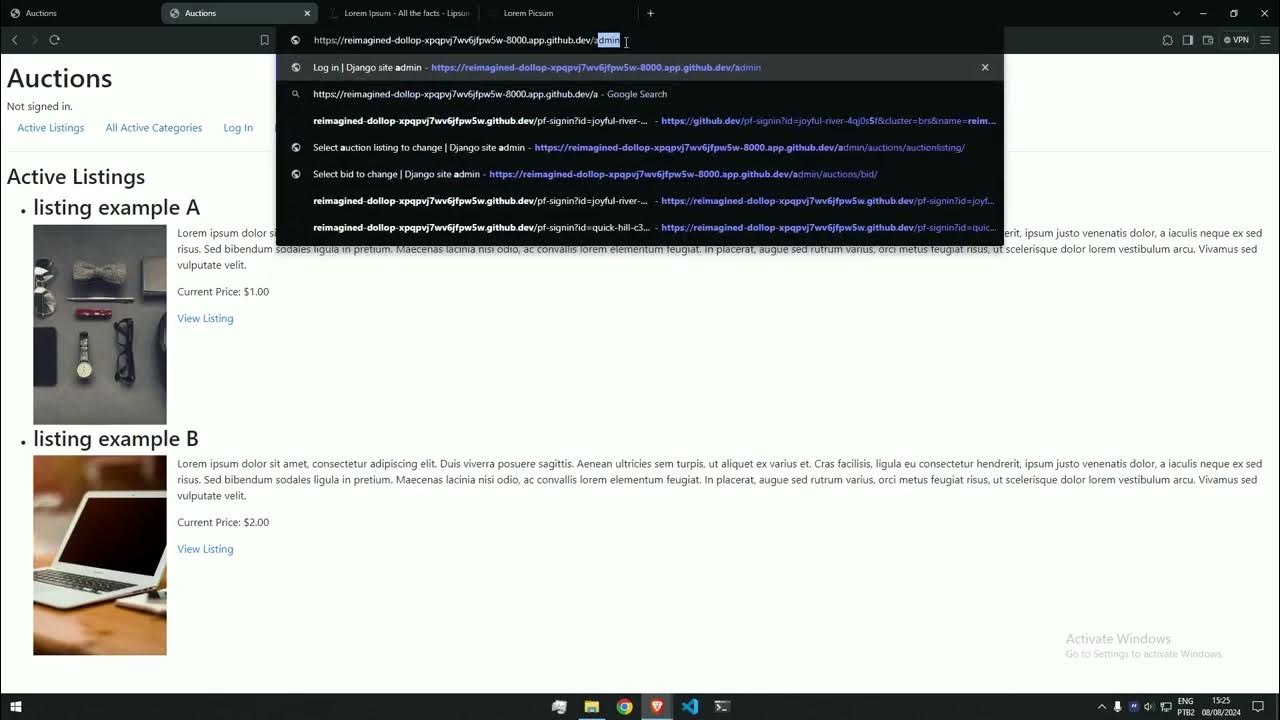 CS50W - Project 2: Commerce - YouTube