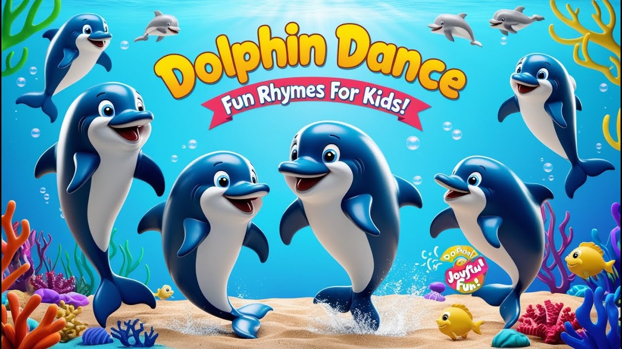 🐬 Dolphin Dance Party | 3D Animated Kids' Rhyme | RhymeLand Adventures ...