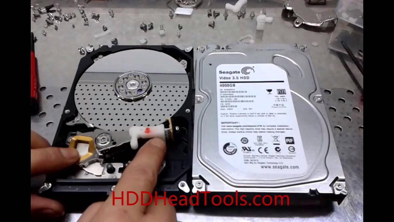 Seagate 4TB HDD Head Swap - YouTube