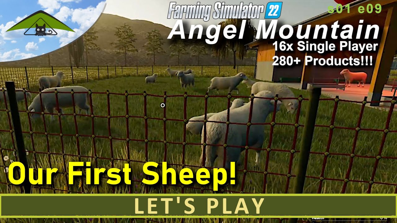 Our First (of many) Sheep! 🚜 Let's Play FS22 Angel Mountain Map s01 e09 ...