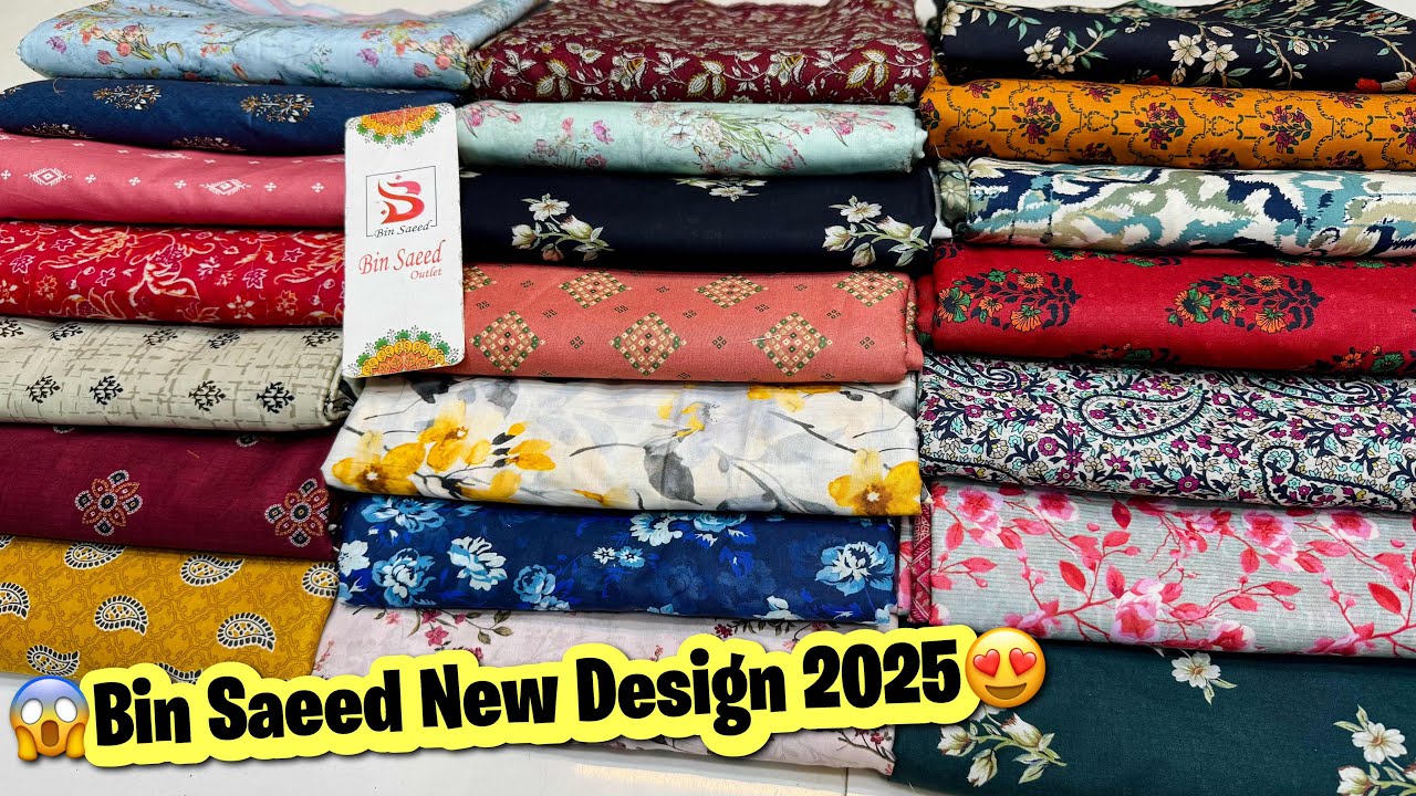 Original Bin Saeed Lawn 2025 | Bin Saeed Digital Lawn 2025 | Bin Saeed ...