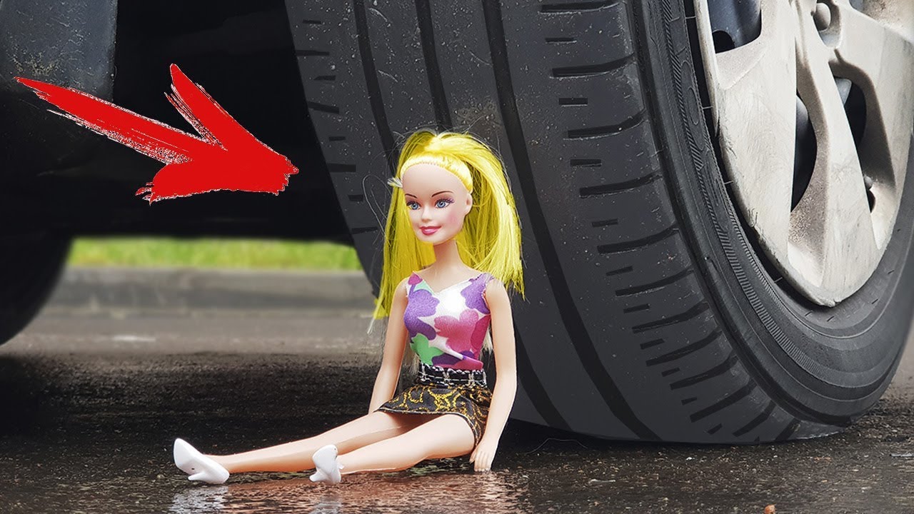 Experiment: Car Vs Doll - YouTube