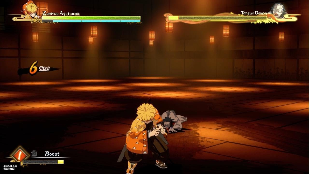 Zenitsu vs Tongue Demon - S Rating! Demon Slayer - The Hinokami ...