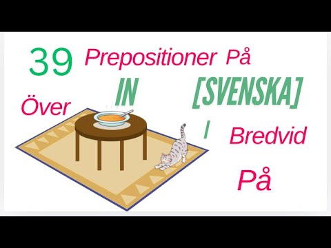 39 Prepositioner På Svenska, Svenska Grammatik - YouTube