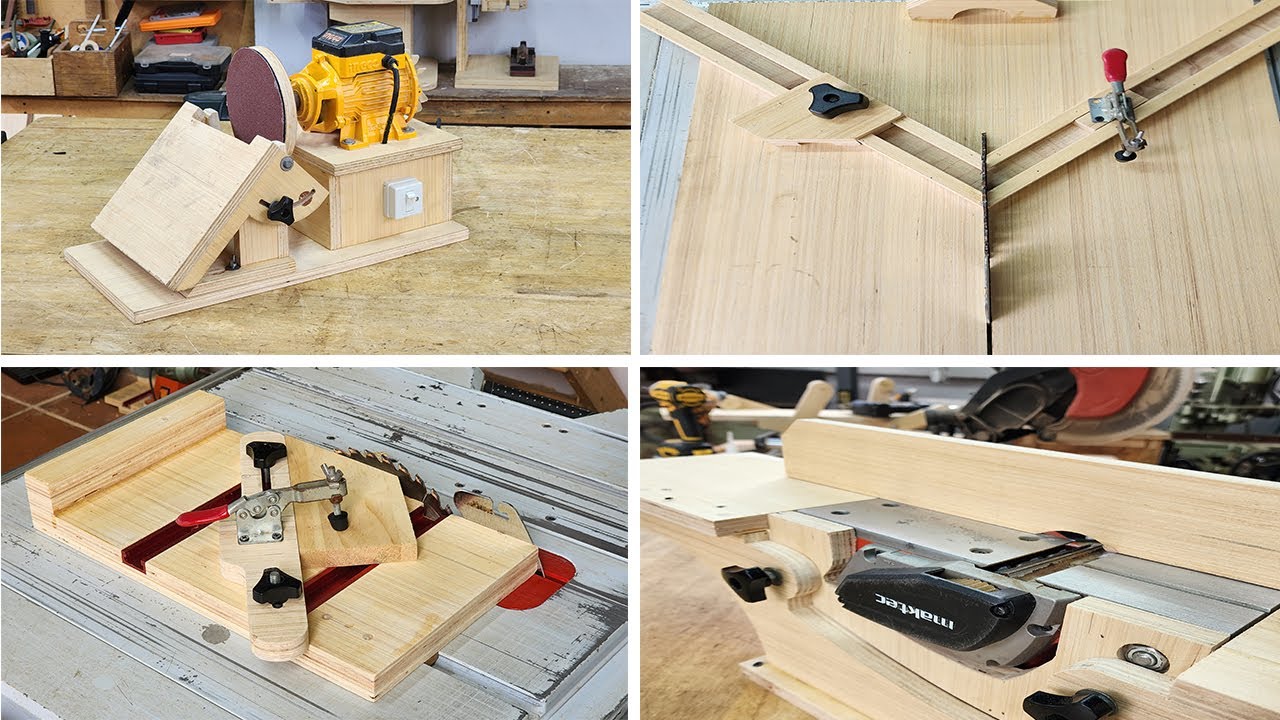 5 DIY Homemade Tools Ideas for woodworking technique - YouTube