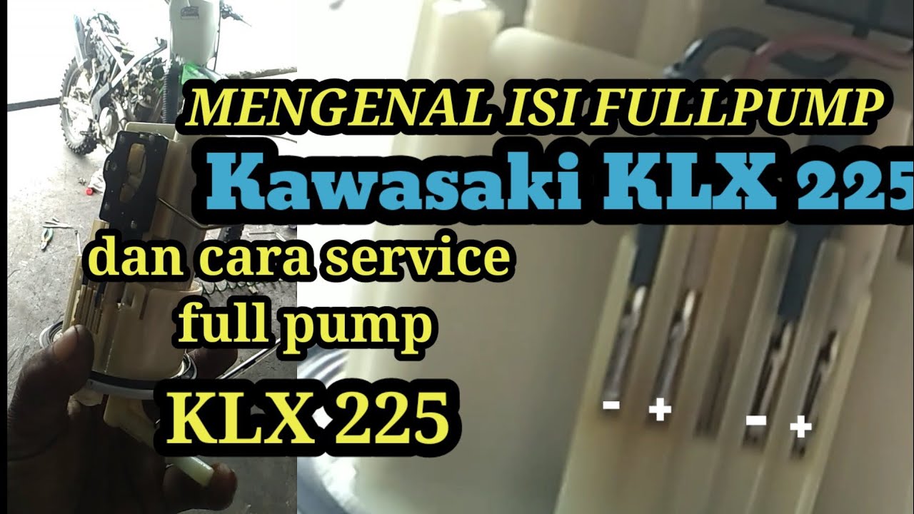 Service full pump kawasaki KLX 225 ternyata mudah - YouTube