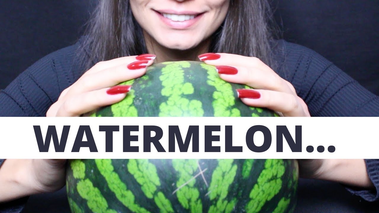 ASMR WATERMELON TAPPING, SCRAPING AND SCRATCHING SOUNDS (NO TALKING ...