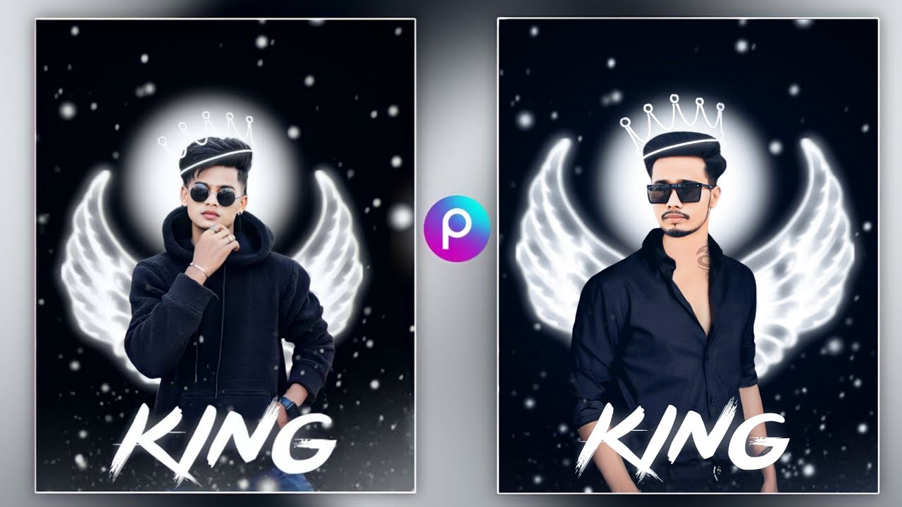 PicsArt Glowing King Photo Editing || PicsArt King Crown Photo Editing ...