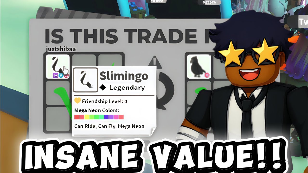 Trading the MEGA SLIMINGO in ADOPT ME! (INSANE OFFERS!) - YouTube