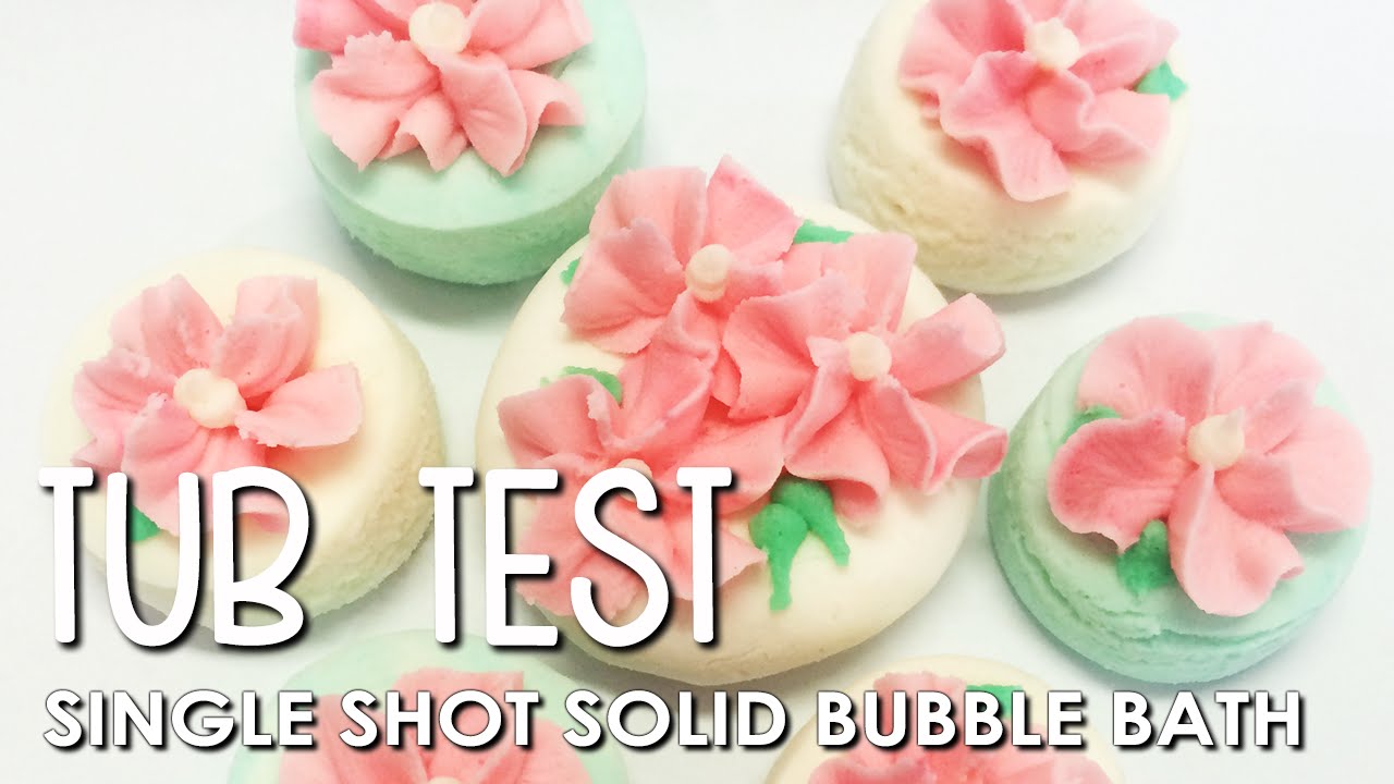 Tub Test - Single Shot Solid Bubble Bath - YouTube