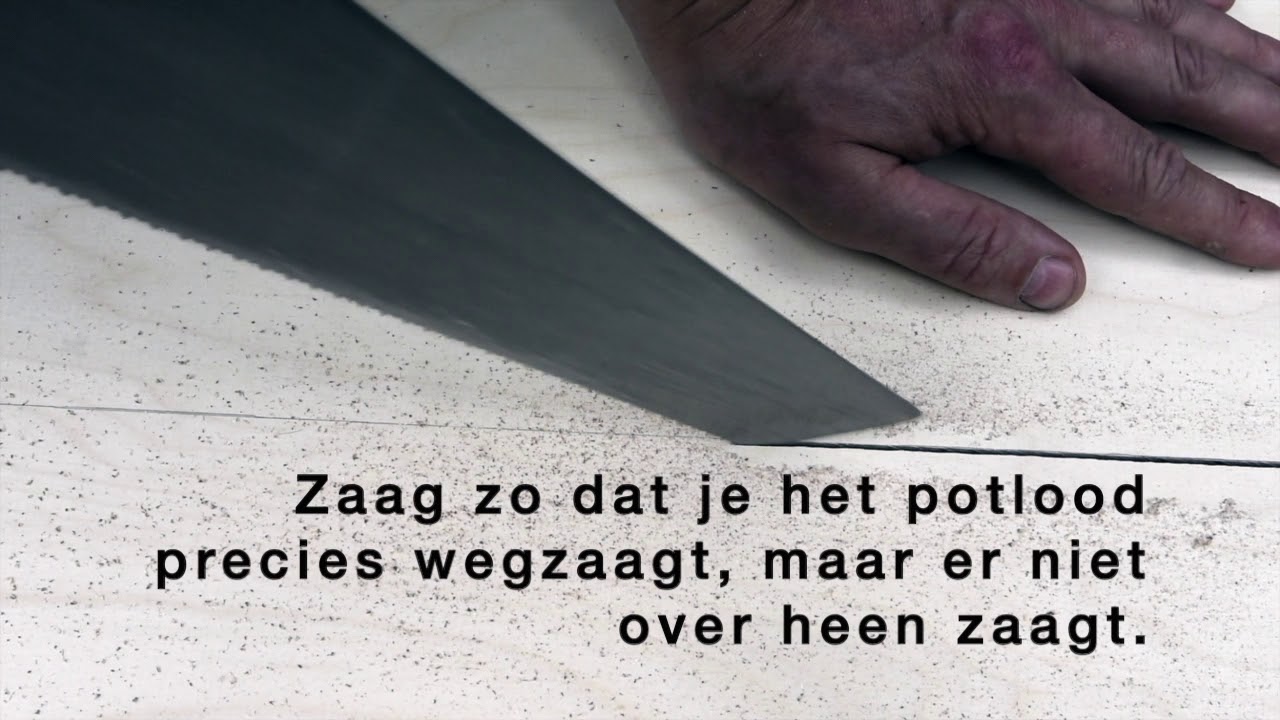 Zagen. Met een handzaag - YouTube