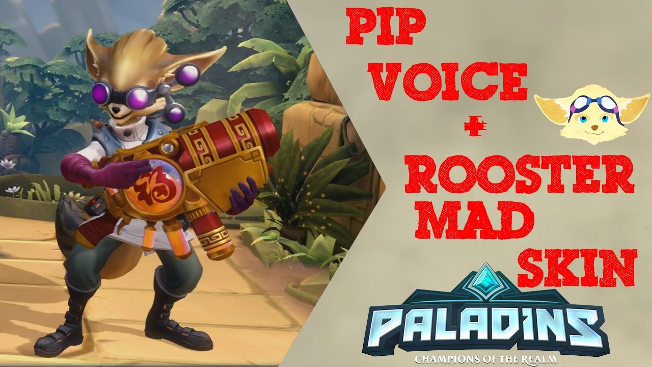 Paladins - Pip Voice Pack - Rooster Brewster w/ Mad Scientist Skin ...
