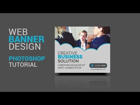 Banner Photoshop Tutorial | Web Banner Ad Design | sahak graphics ...