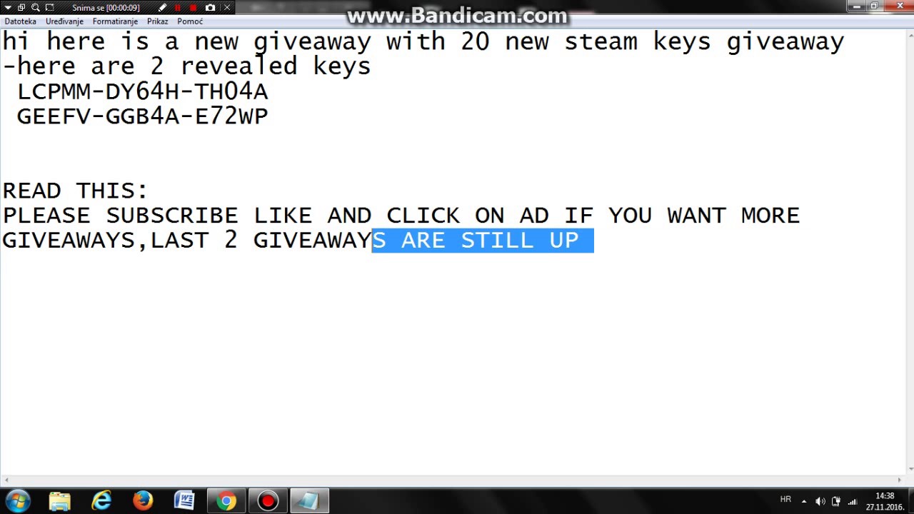 STEAM KEYS GIVEAWAY+REVEALED KEYS - YouTube