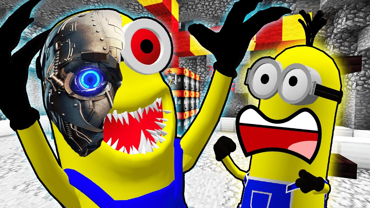 MINIONS VS GIANT MINION ROBOT IN MINECRAFT! - VERY BIG ROBOT MINION ...