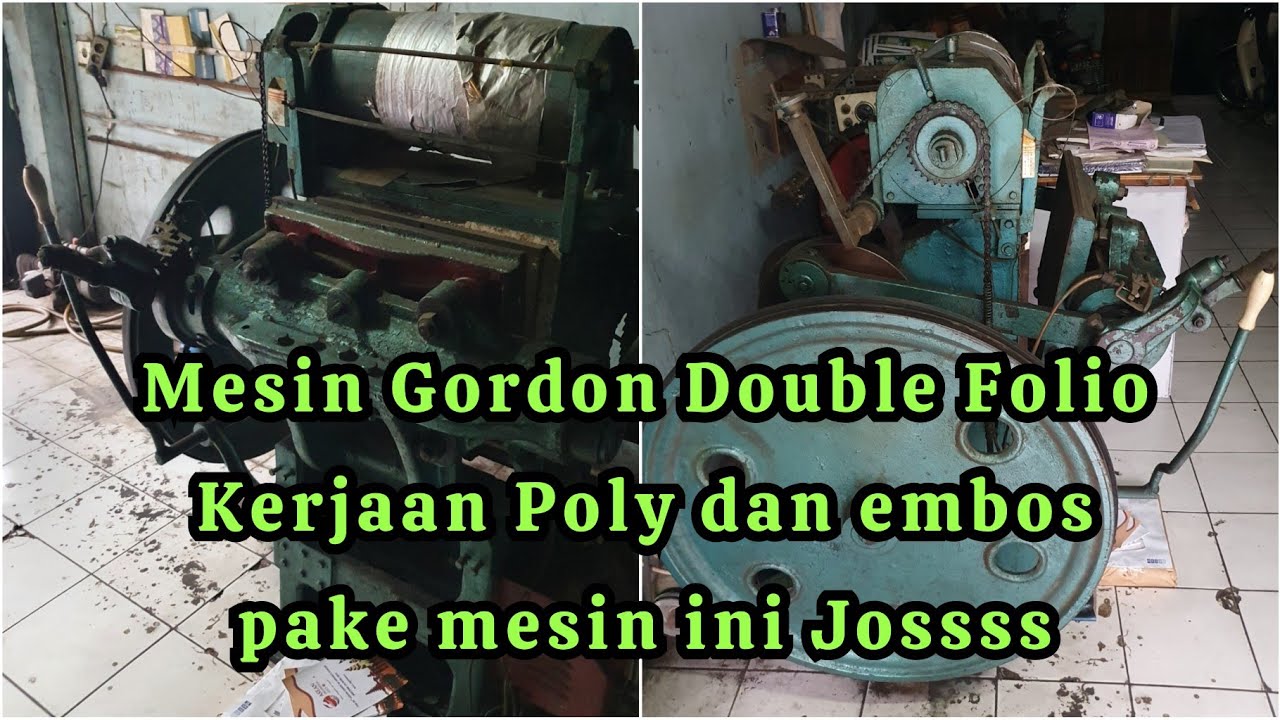 DIJUAL MESIN POLY GORDON Double Folio Hub erwin 081286050405 - YouTube