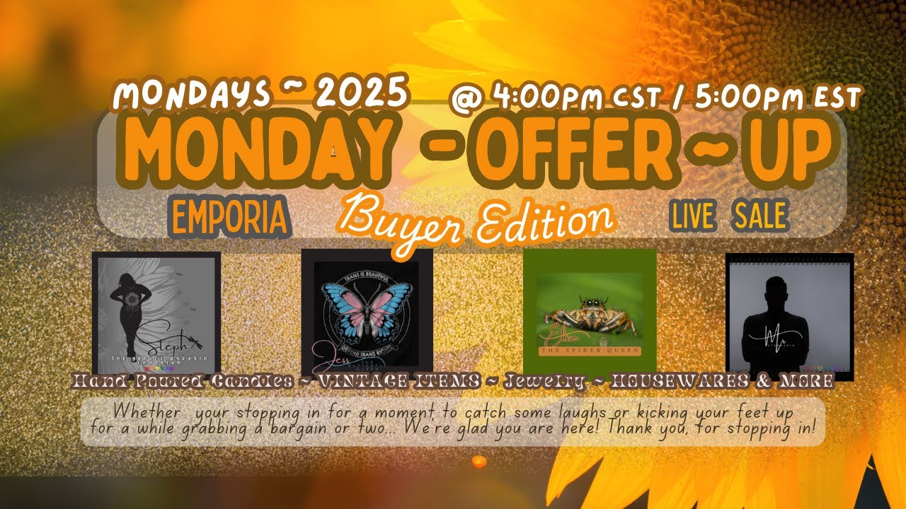 @ 4pm Cst / 5pm Est ~ Monday ~ Offer~Up "Buyer Edition" - YouTube