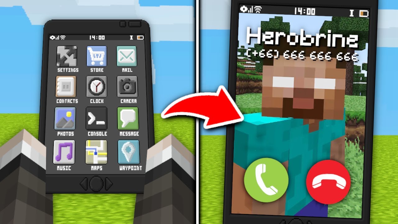 Dodałem DZIAŁAJĄCY TELEFON do MINECRAFT! *żałowałem...* - YouTube