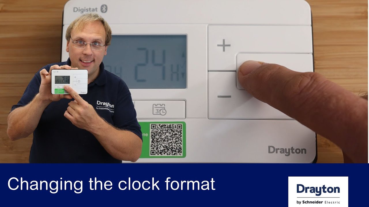 The Drayton Digistat - Change the Clock Format on the Drayton Digistat ...