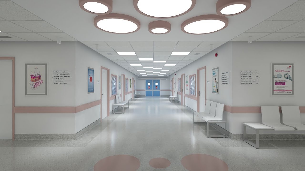 Hospital Corridor Ambience - Relaxing Sounds for Sleep | 1 hours ASMR ...