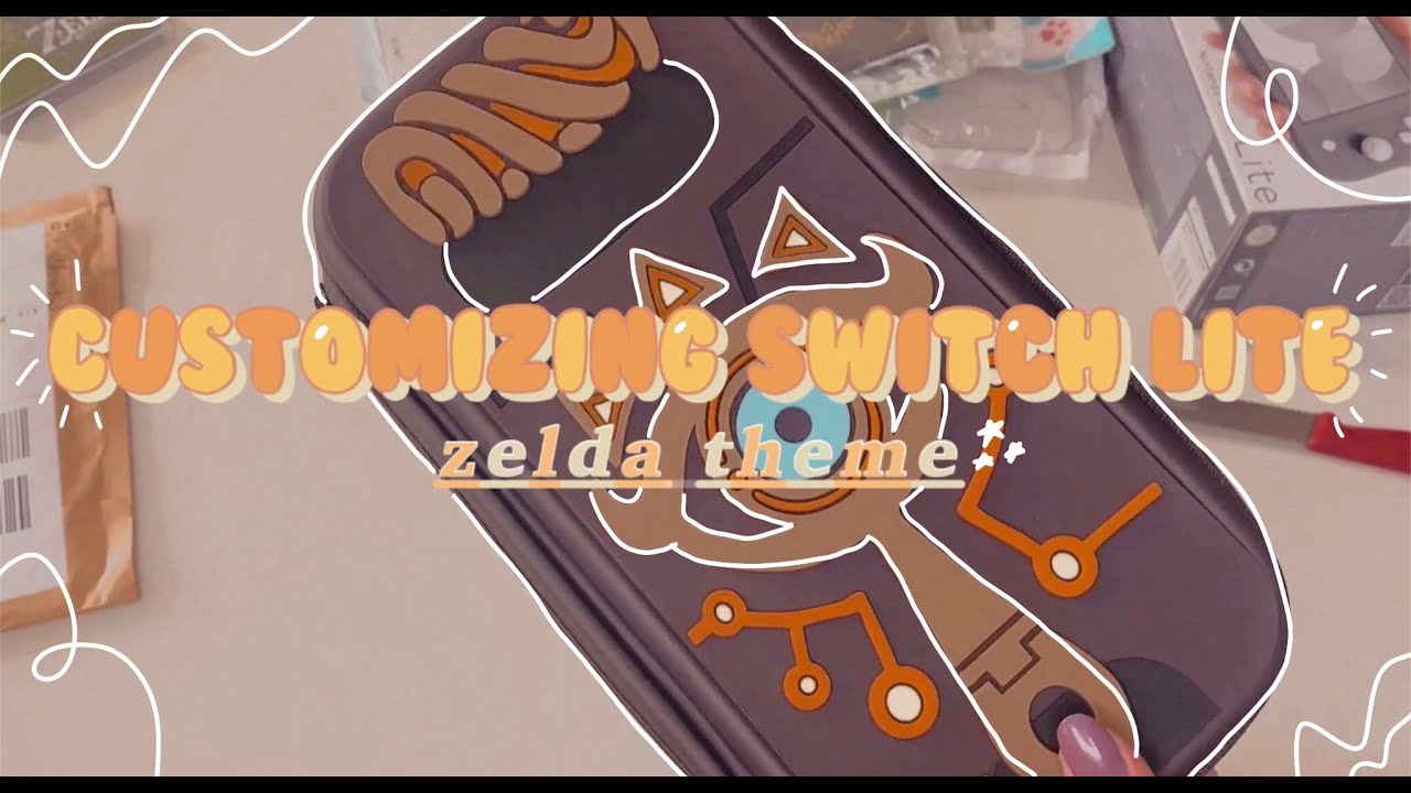 🫧customizing switch lite & cute accessories -zelda theme🫧 - YouTube