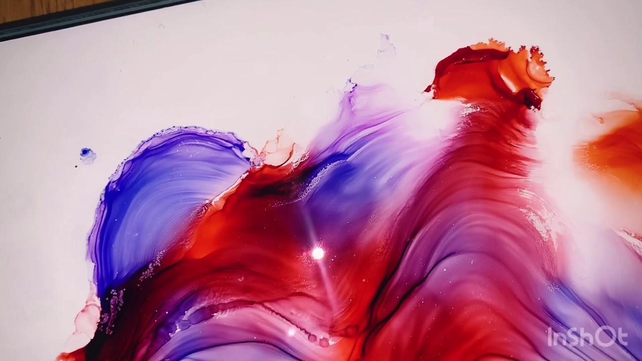 Stunning Results of Trying Fired Alcohol Ink Art - YouTube