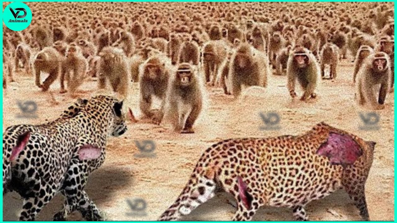Leopard Shows Strength When Fighting 100 Baboons, What Happens Next ...