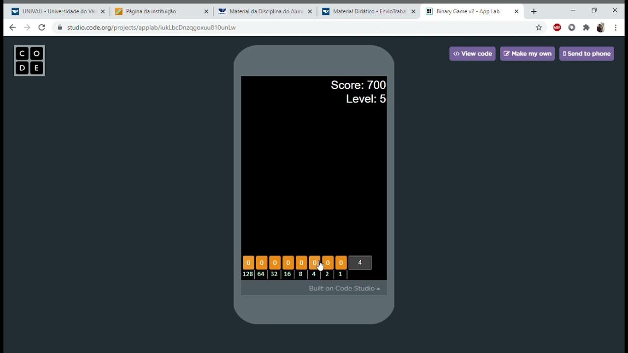 Binary Game v2 App Lab - YouTube