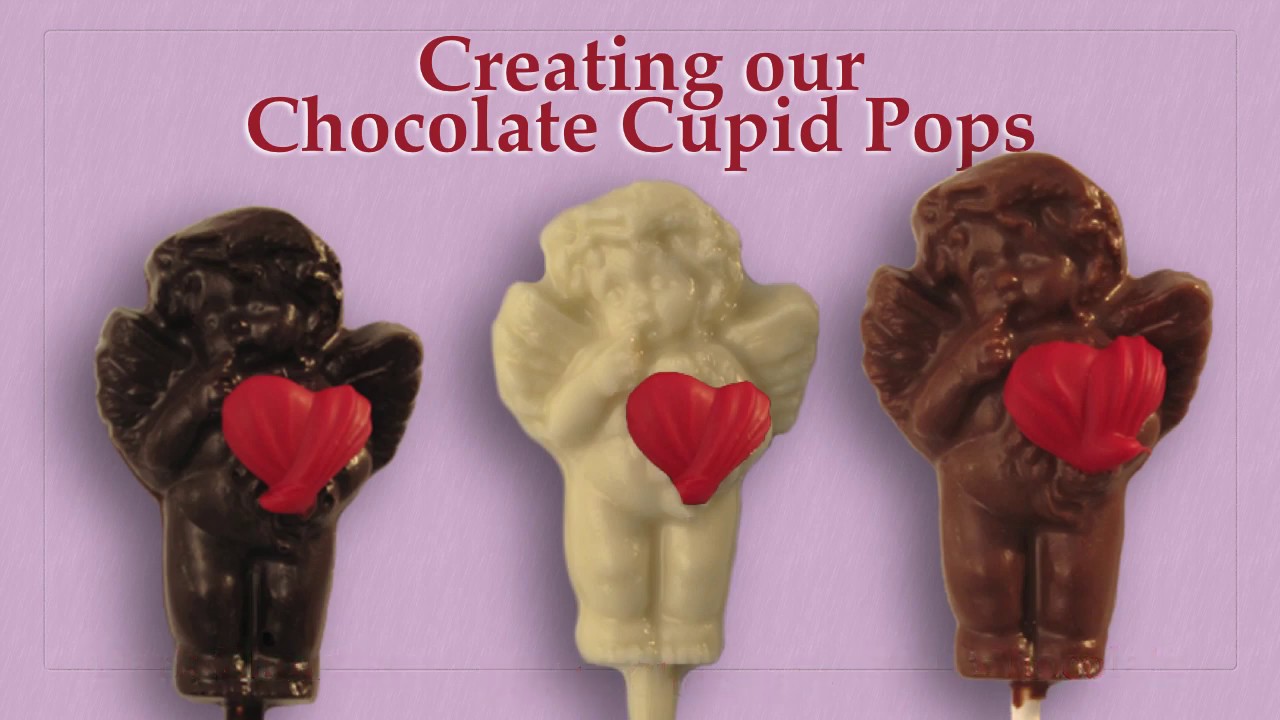 Making a chocolate Cupid Pop - YouTube