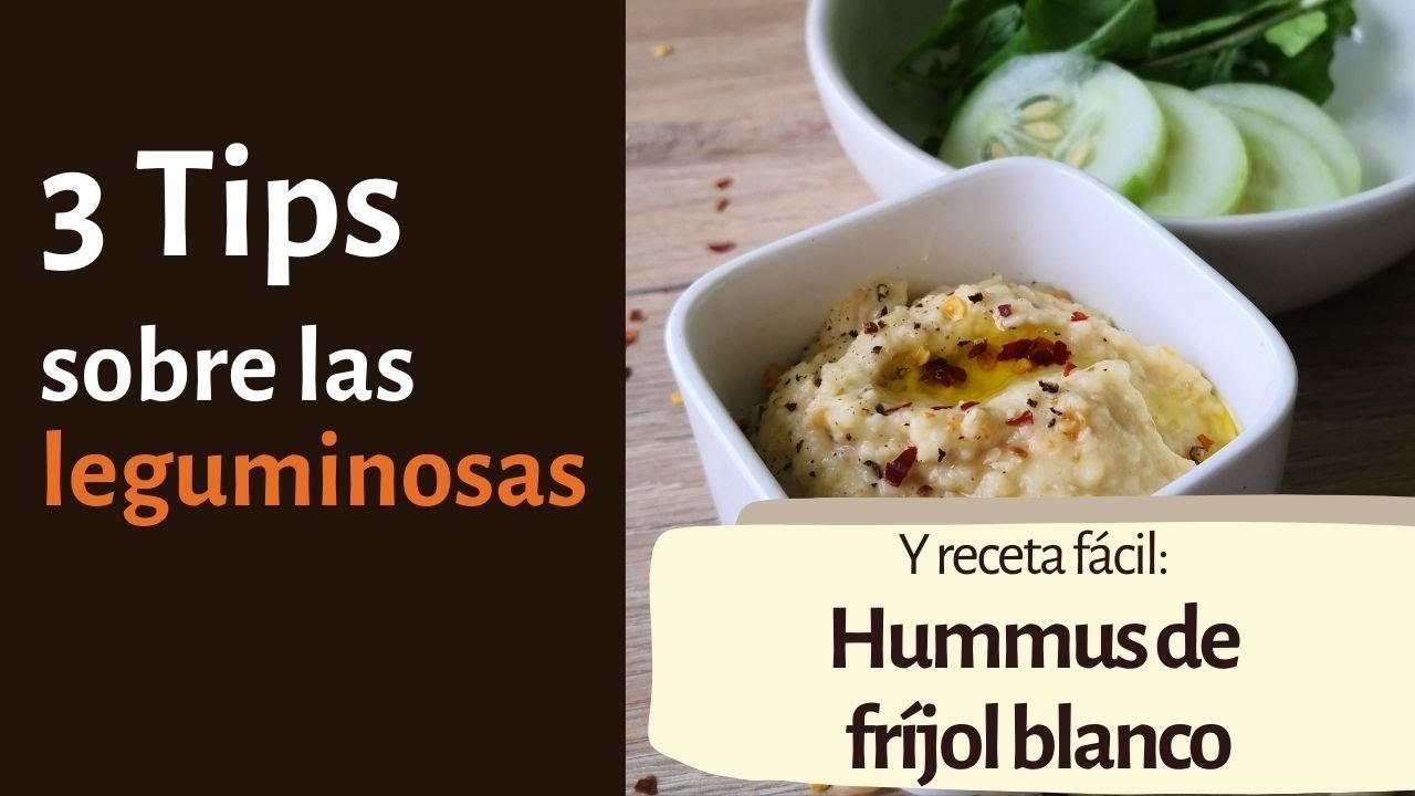Receta: Hummus de blanquillo y tips leguminosas - YouTube