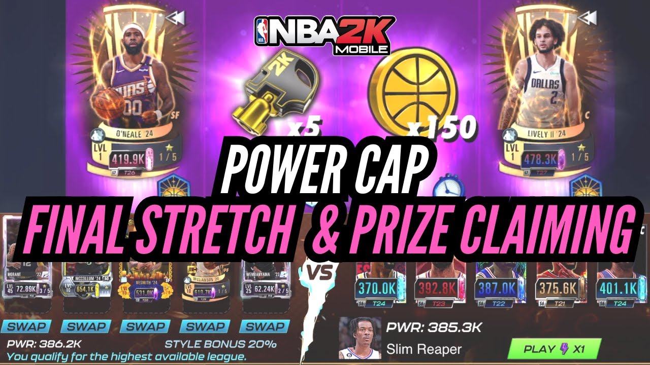 Power Cap Final Stretch & Prize Claiming - NBA 2K Mobile #nba2kmobile # ...