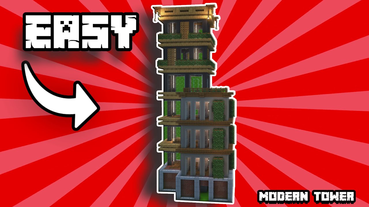 Minecraft Build Tutorial - Modern Tower - YouTube