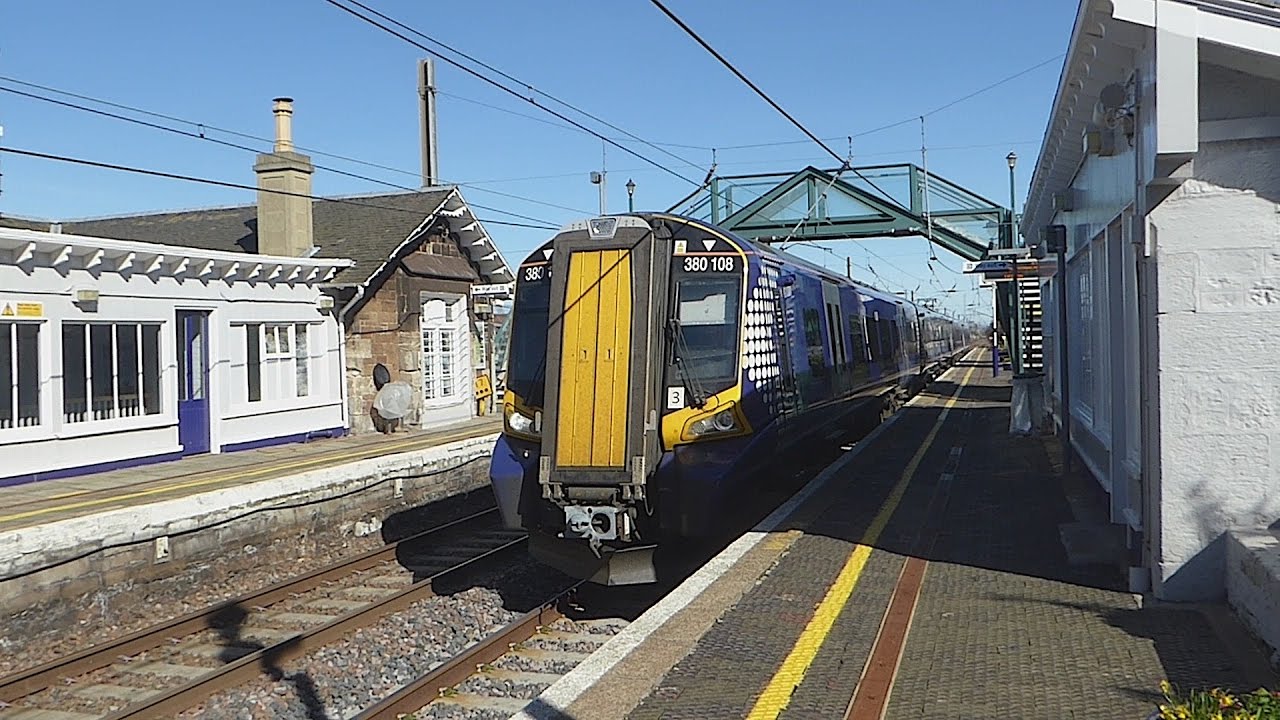 ScotRail Class 380 leaves Drem (27/3/17) - YouTube