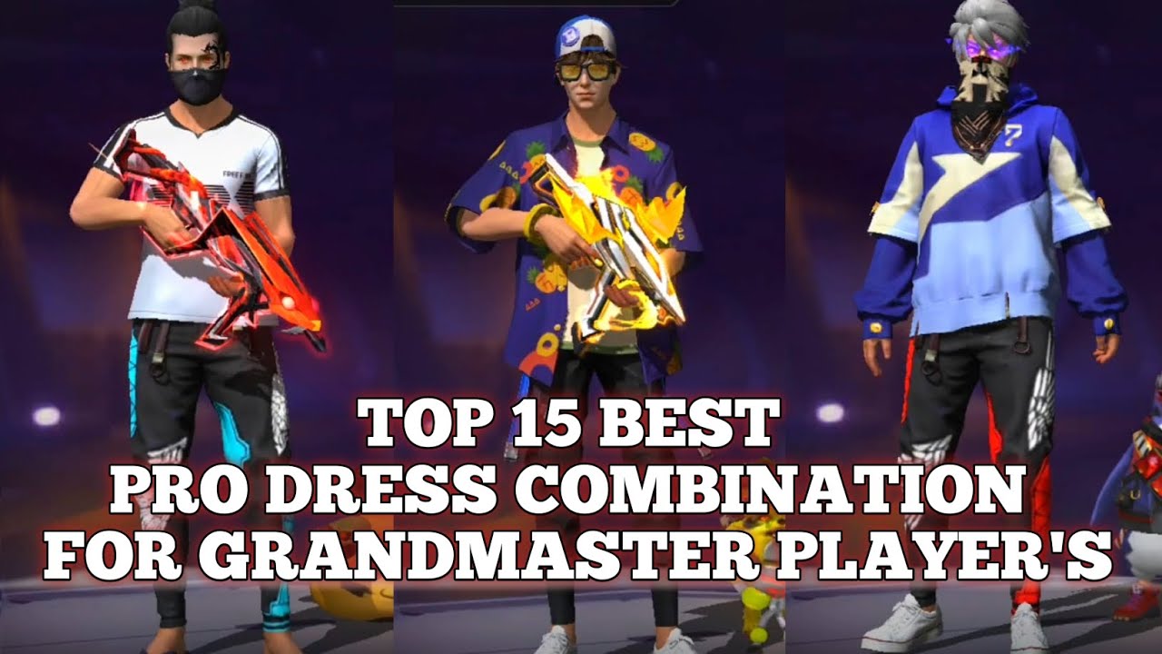 TOP 15 BEST DRESS COMBINATION FOR GRANDMASTER PLAYER'S 😀 - YouTube