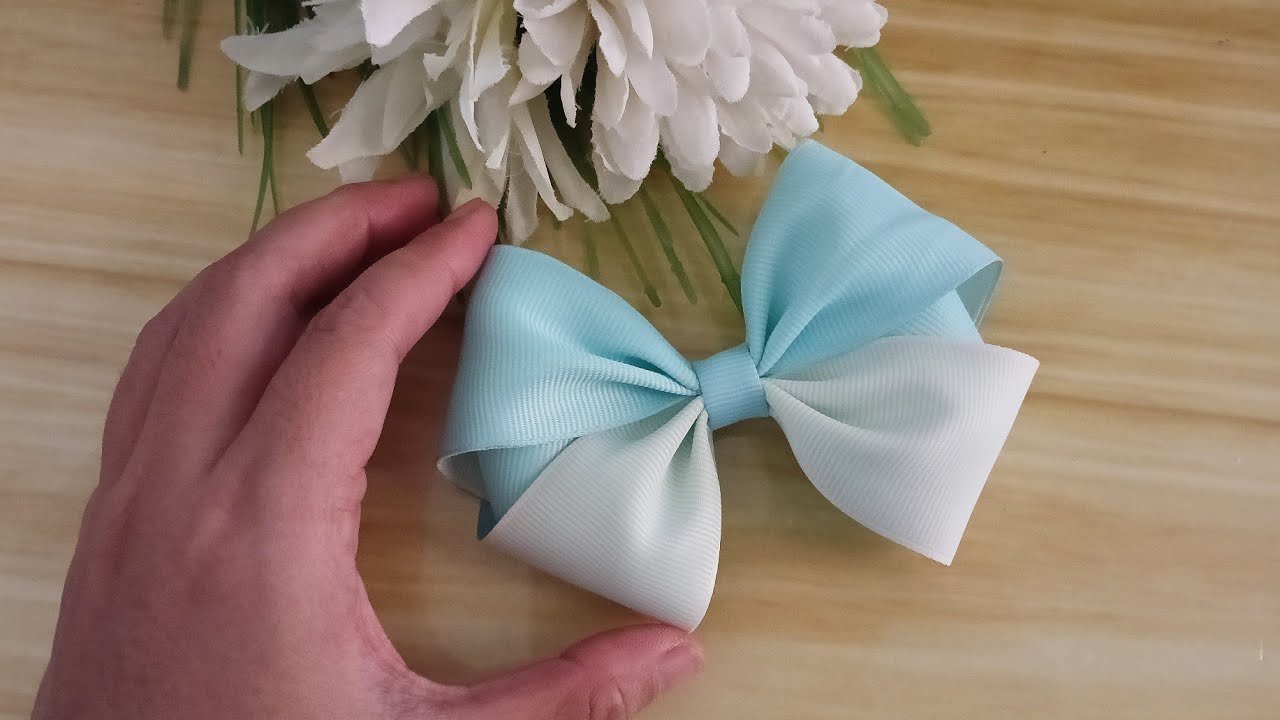 AN ELEGANT RIBBON BOW TUTORIAL 🎀 RIBBON CRAFT - YouTube