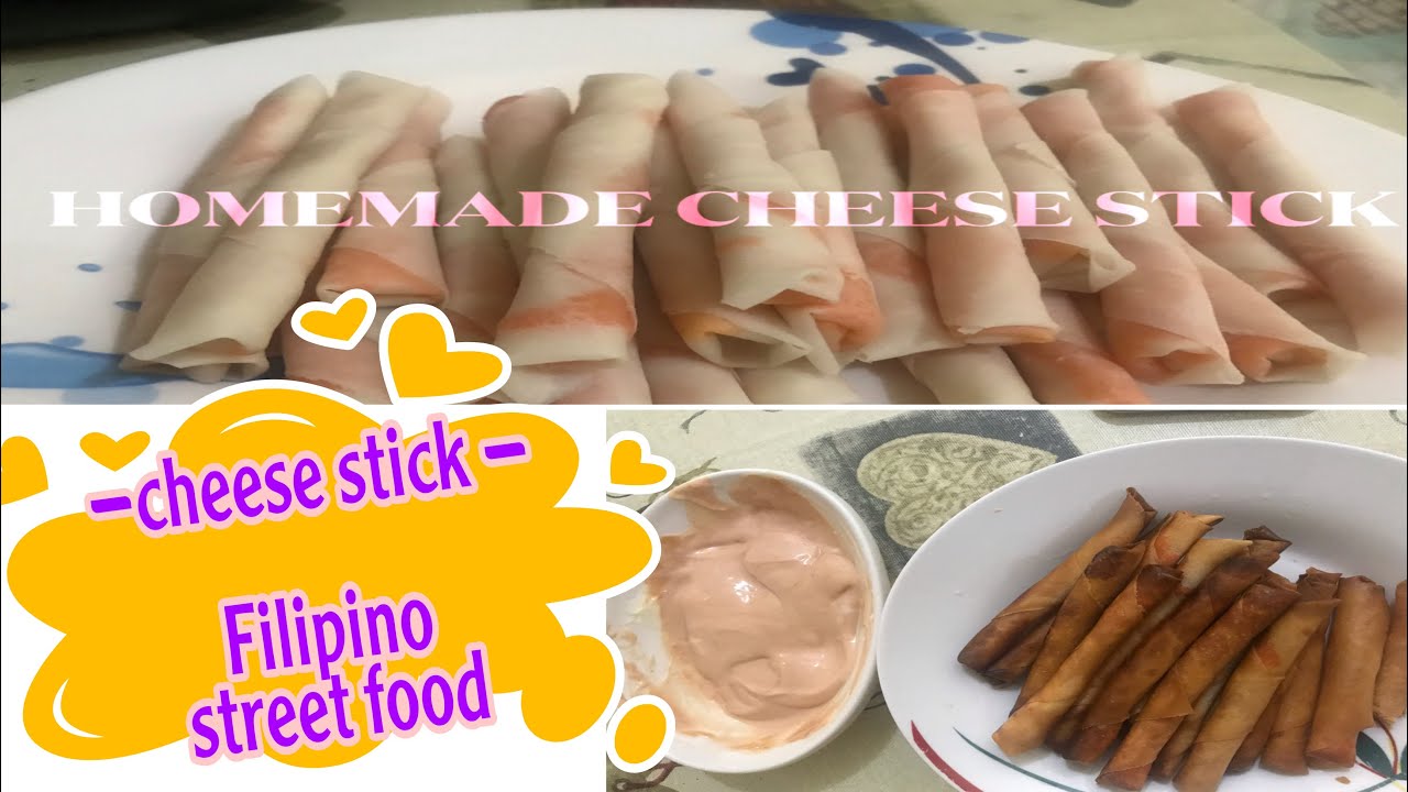 Homemade cheesestick | FILIPINO STREET FOOD| CHEESE POWDER CHEESE STICK ...