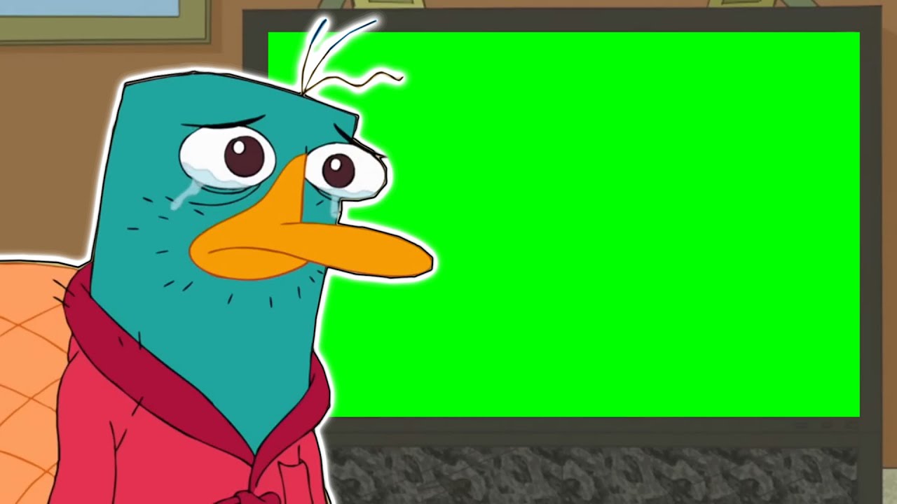 Perry watches TV on his day off (Green Screen) - YouTube