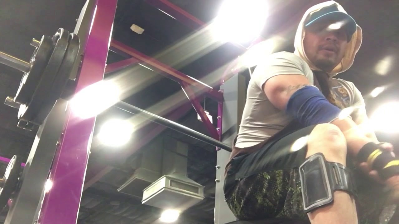 Natty Lunk working set, 250lbs smith machine bench press for 8 reps at ...